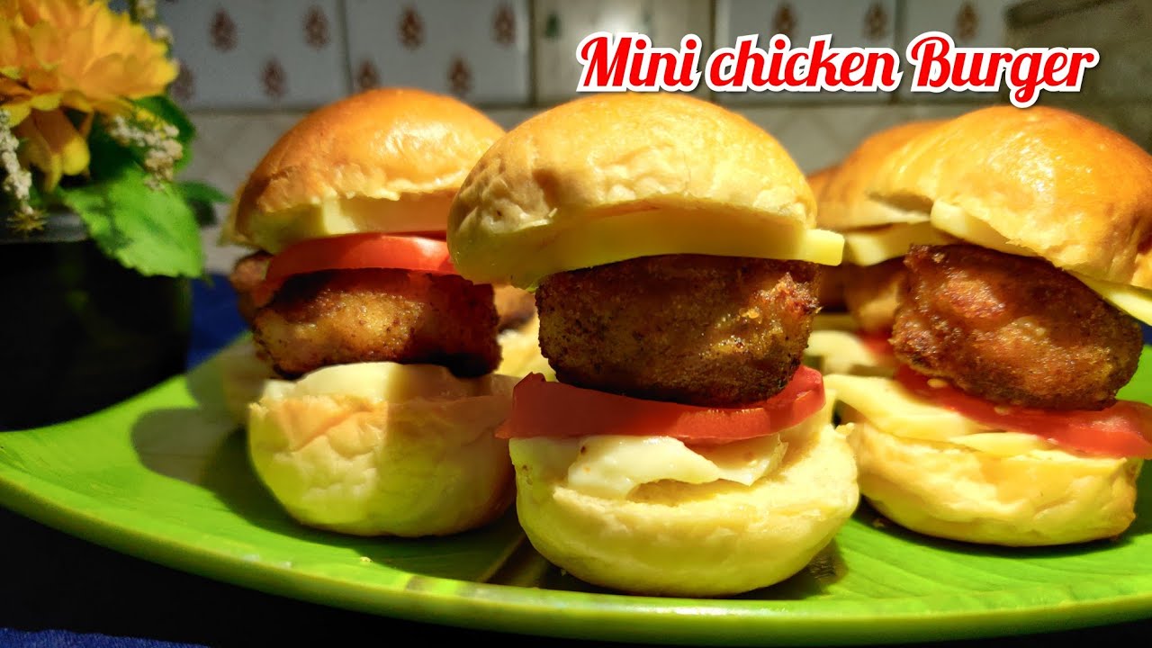Mini chicken burger | மினி சிக்கன் பர்கர் - YouTube