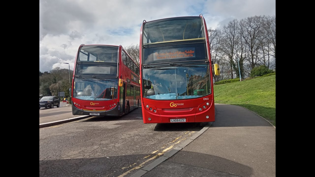 ex-go ahead London enviro 400 trident Alexandra Palace shuttle bus LX09 ...