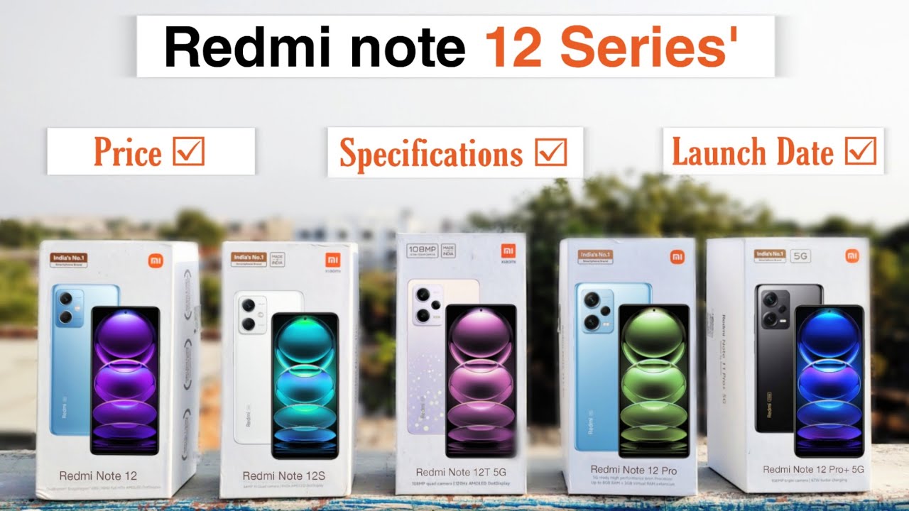 Redmi note 12 series ' Launch Date In India, Price in India ...