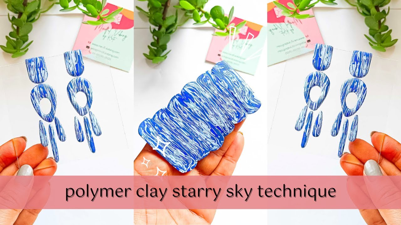 Starry Sky Polymer Clay Technique | Starry Sky Tutorial | Polymer Clay ...
