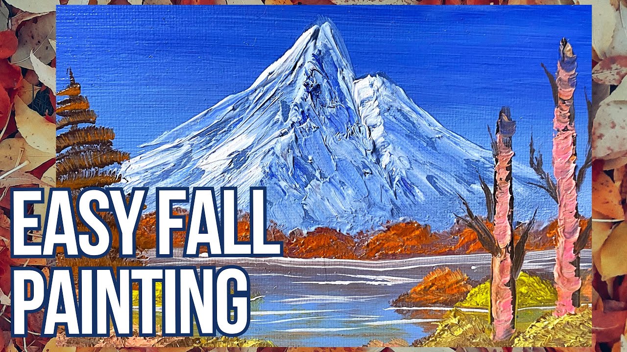 Easy Fall Autumn Painting Art Tutorial for Beginners - YouTube