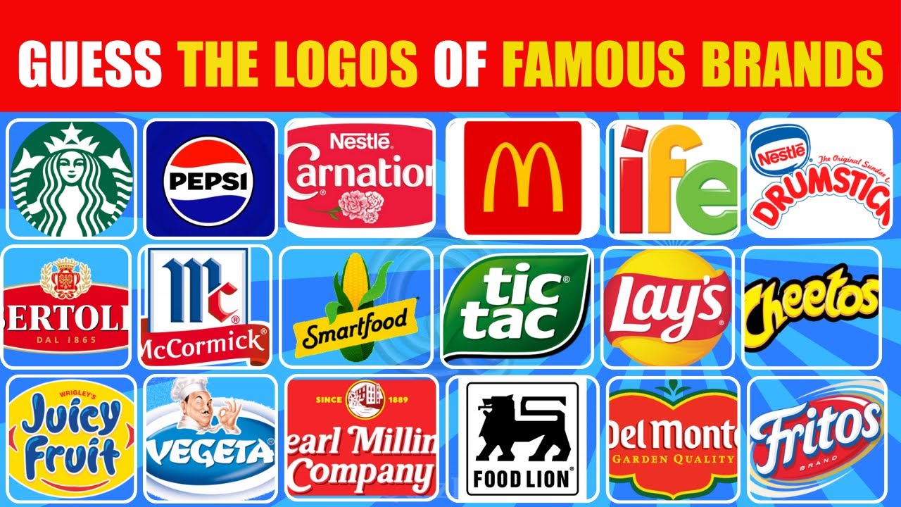 Guess The Logo in 3 Seconds 😍 Guess 39 Famous Logos | Guess the ...