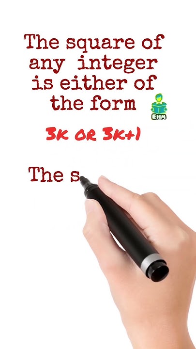 #square of any integer is of the form 3k+1#engineeringmathematics #numbertheory # ...