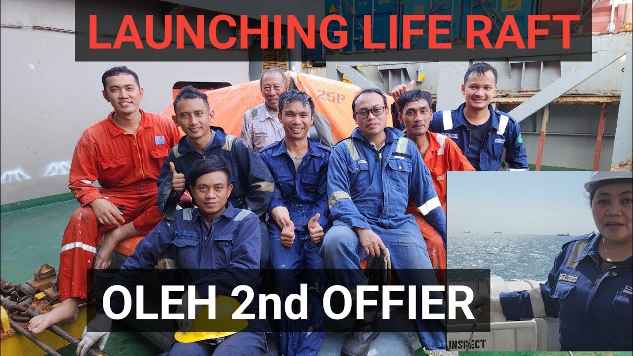 HOW TO LAUNCHING INFLATABLE LIFE RAFT - Ship Channel - YouTube
