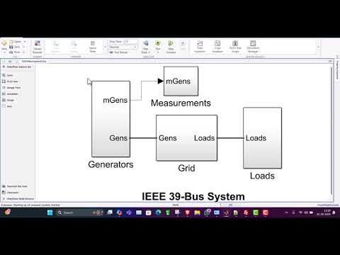 Ieee39 bus simulation in MATLAB simulink | MATLAB Solutions #matlabsproject #engineering - YouTube