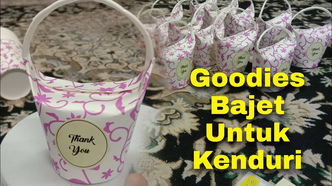 DIY Goodies Mini Bag Dari Cawan Kertas | Idea untuk hadiah kenduri ...