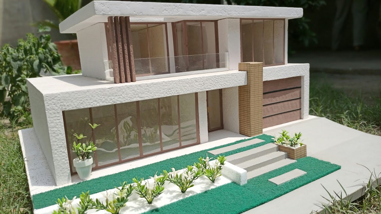 Beautiful House Design/Model with thermopole sheet - YouTube