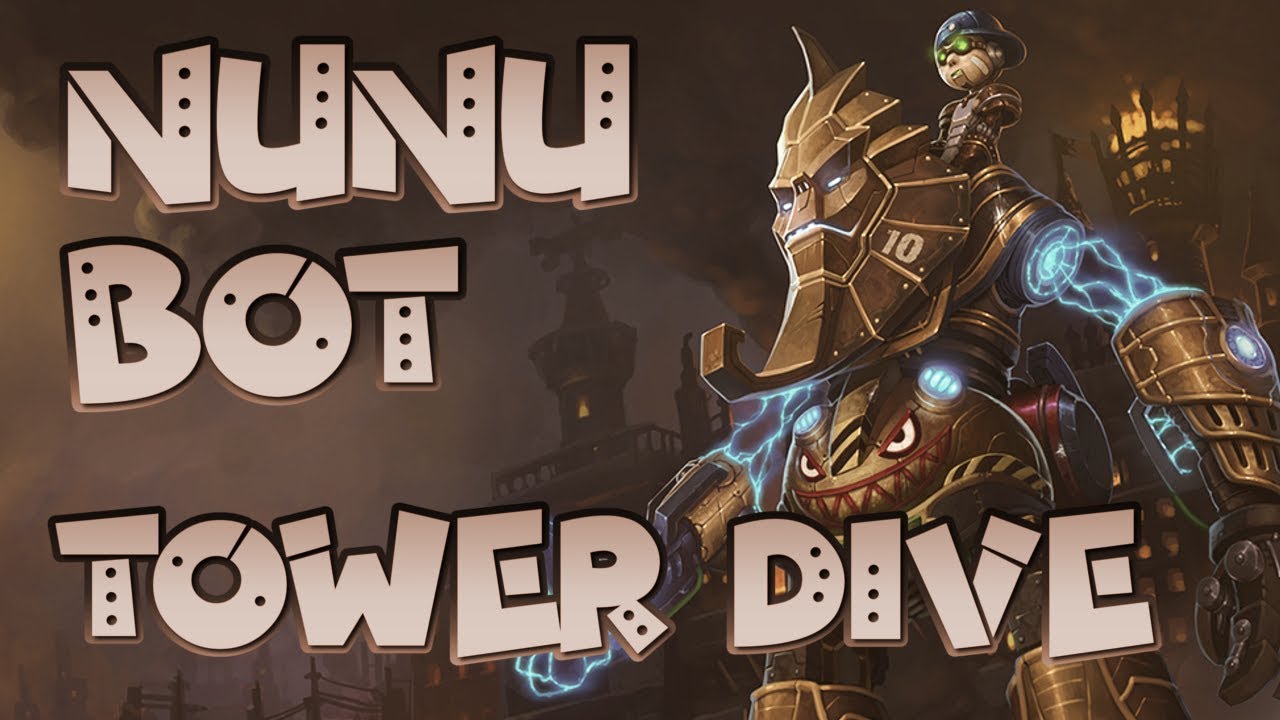 [LoL Sounds] Nunu Bot - Tower dive - YouTube