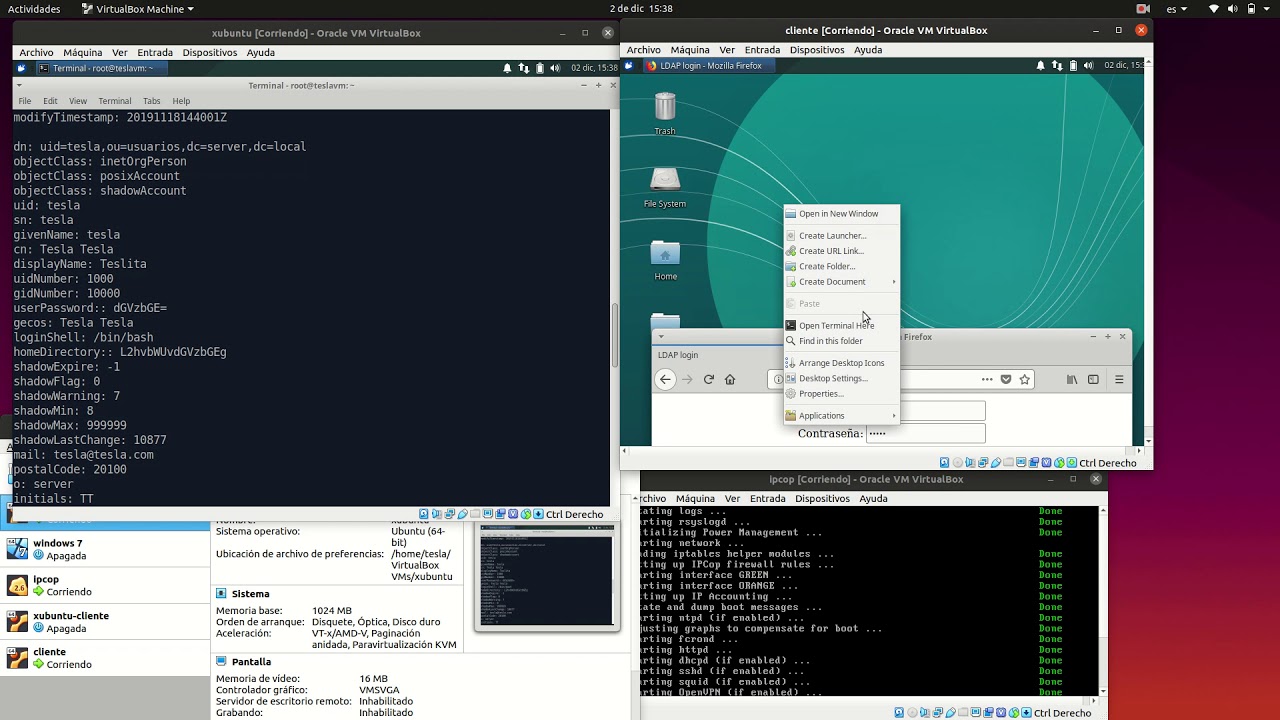 Demostración Funcionamiento Openldap Youtube