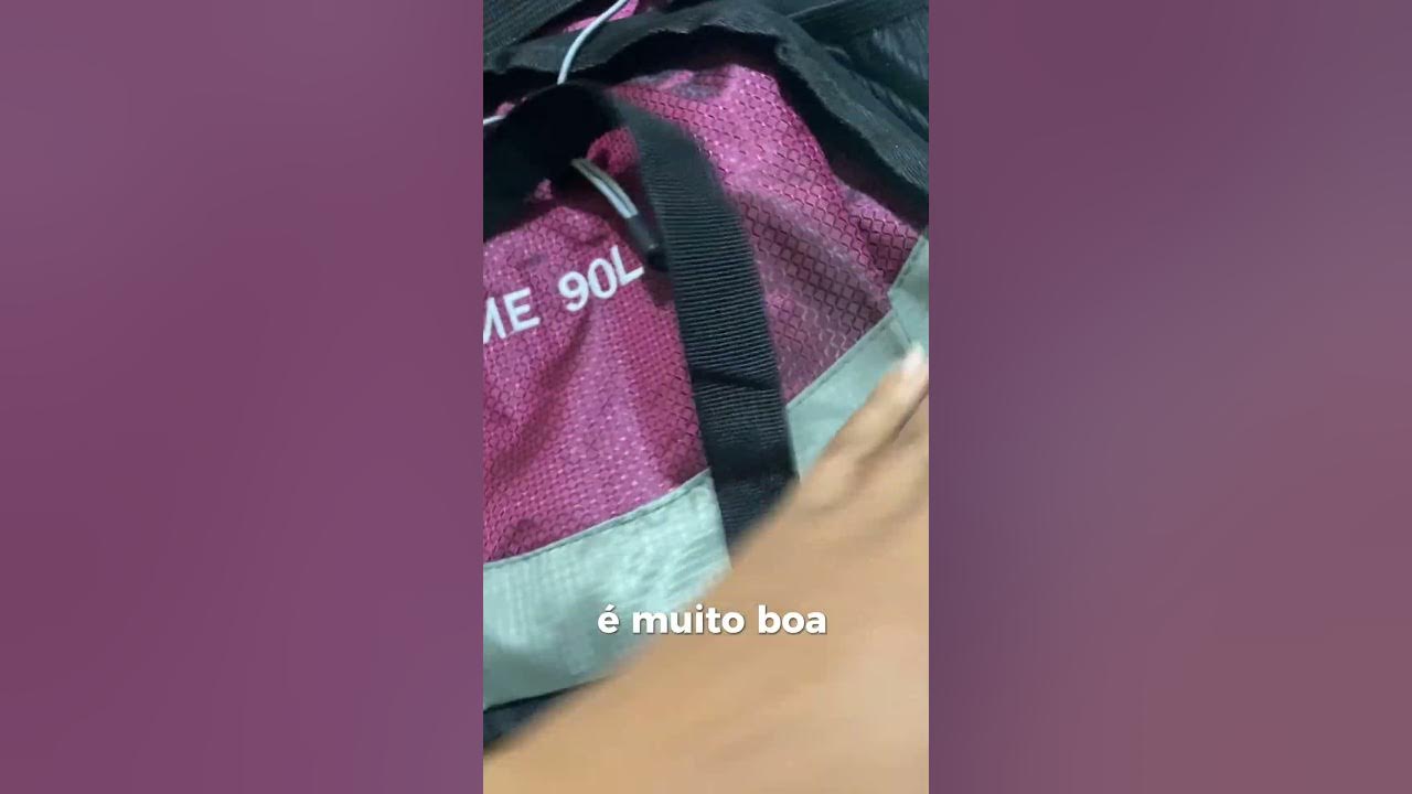 Comprei um mochilão de 90L - YouTube