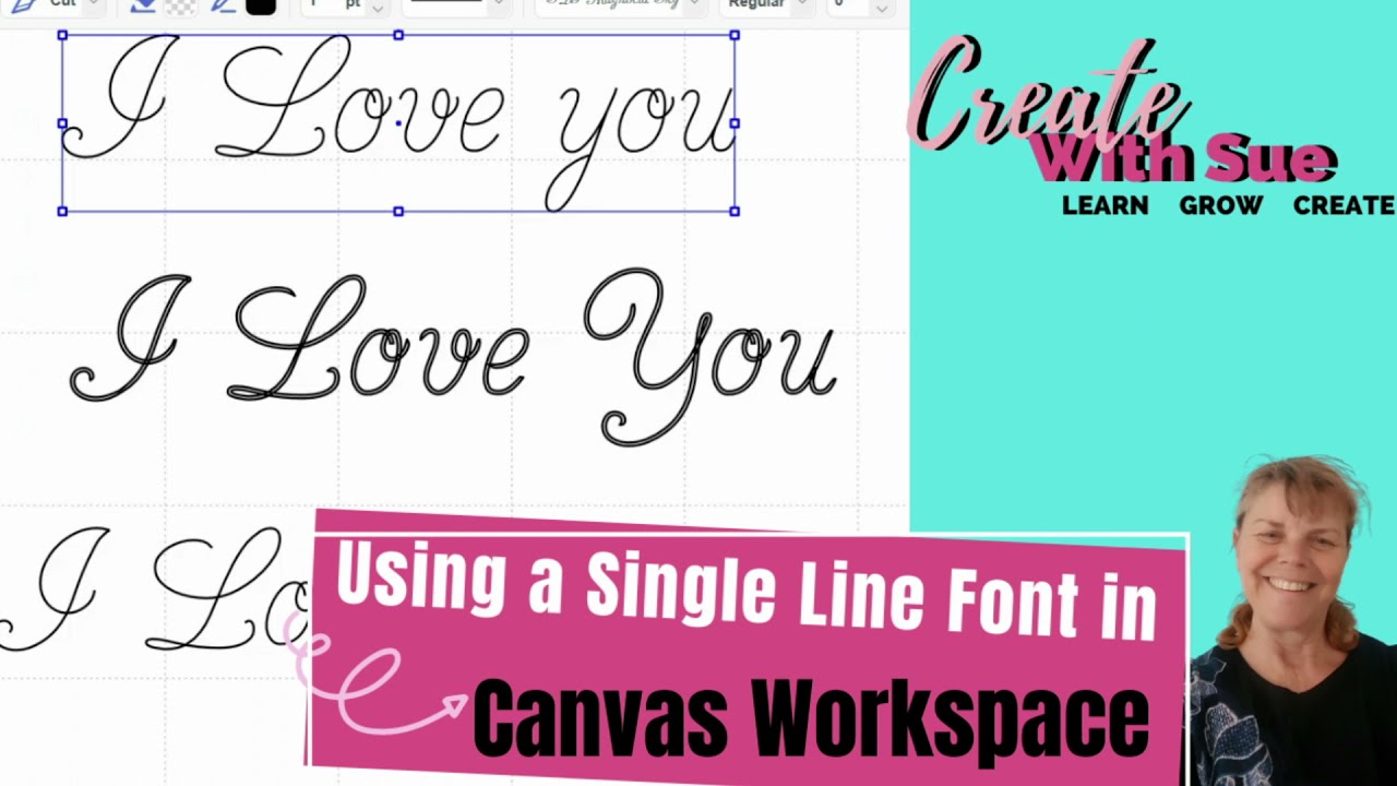 Using A Single Line Font In Canvas Workspace YouTube Using A Single Line Font In Canvas Workspace YouTube