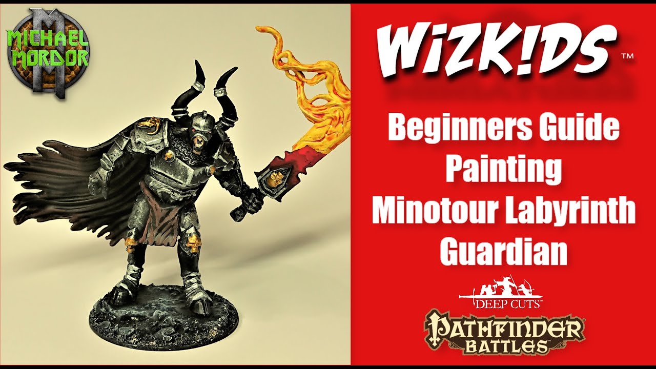Wizkids Games, Beginners Painting Guide, Minotaur Labyrinth Guardian ...