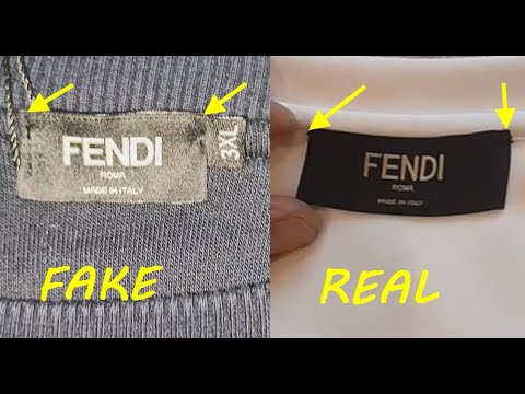 Fendi sweatshirt real vs fake. How to spot fake Fendi Roma shirt
