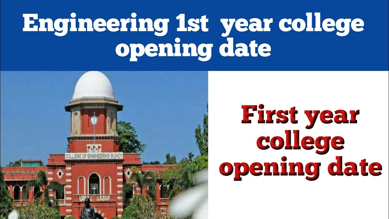 Engineering first year college opening date - YouTube