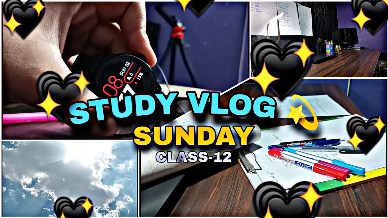(SUNDAY) STUDY VLOG | CLASS 12 | STUDY WITH ME - YouTube