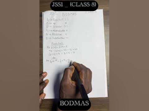 How to calculate using BODMAS 📖 🖊️ CLASS-8 - YouTube