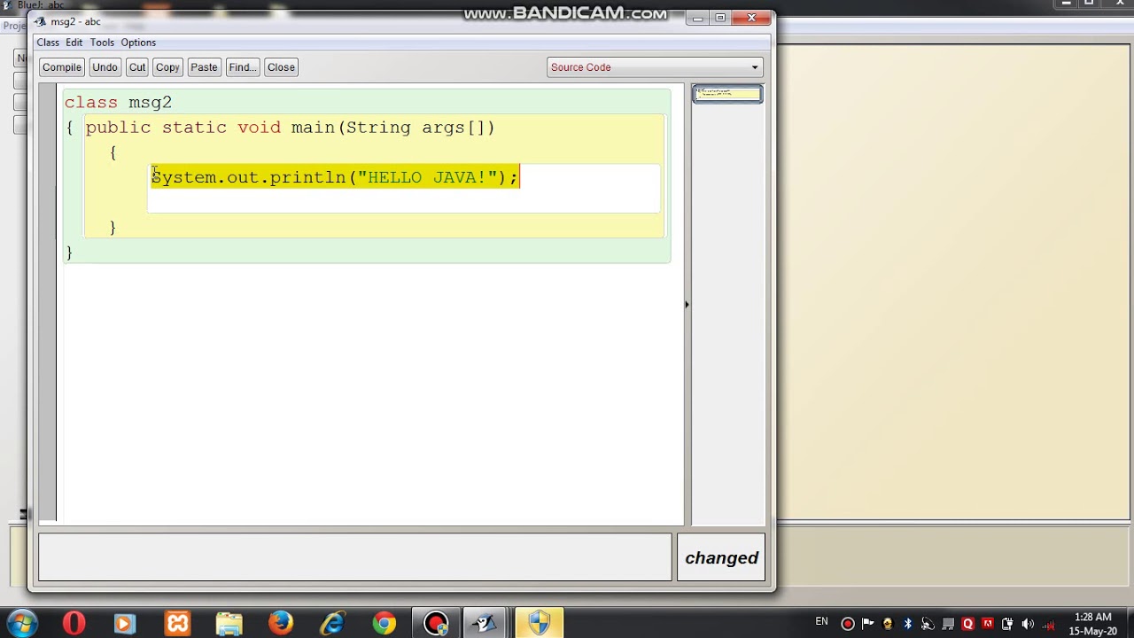 First Java Program Youtube