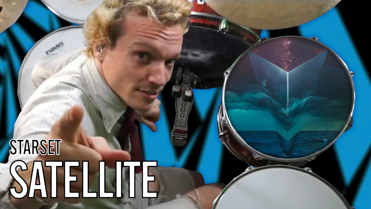 STARSET - Satellite | Office Drummer [First Playthroguh] - YouTube