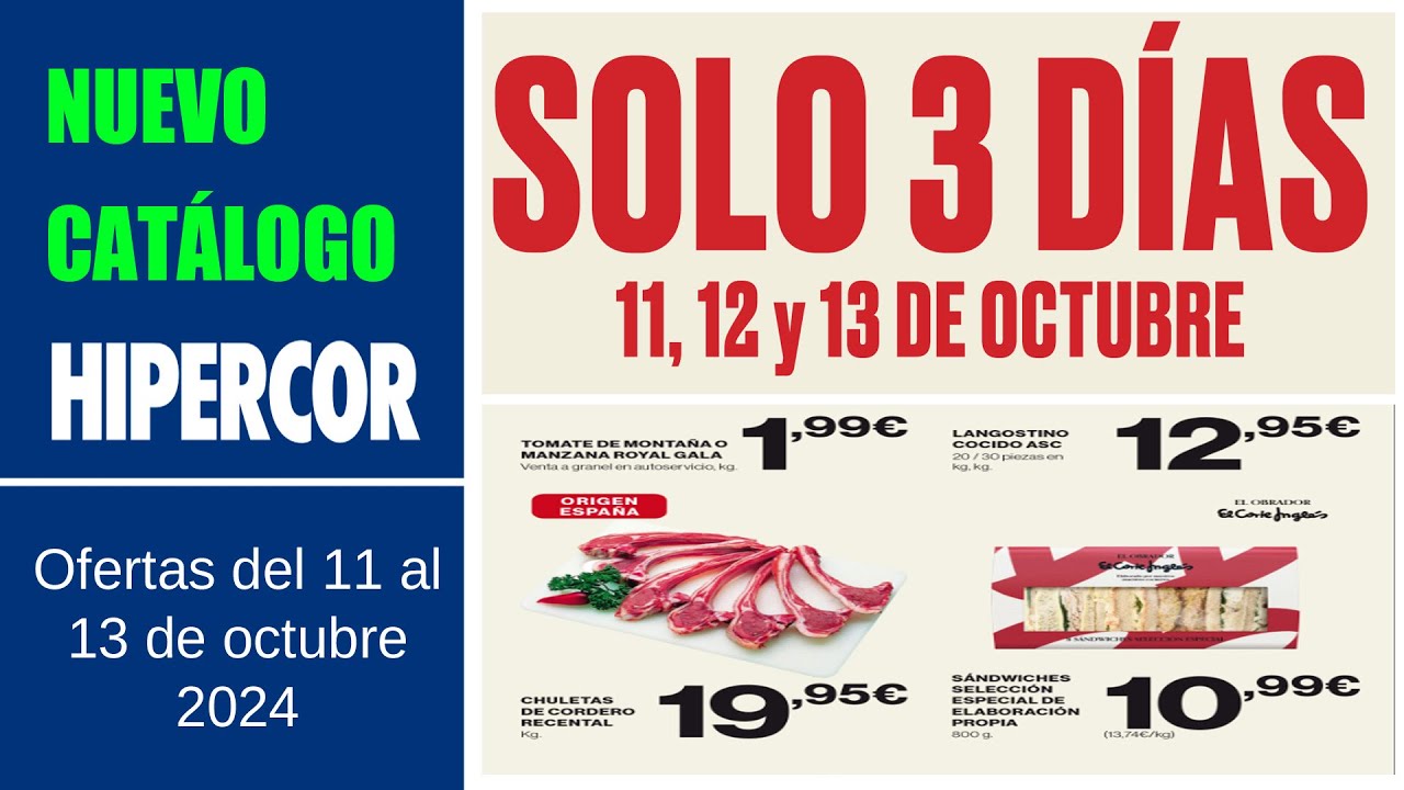 Catálogo Hipercor | Hipercor 11, 12 y 13 de octubre de 2024 | Ofertas ...