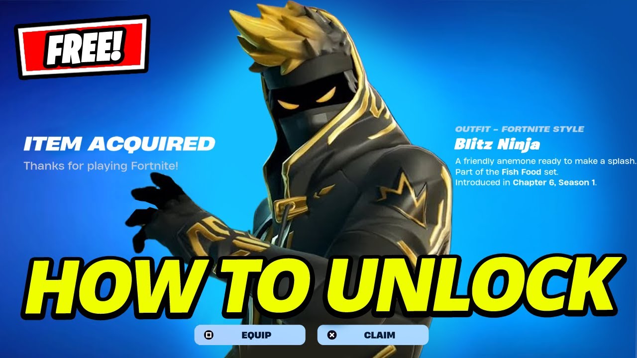 How to EASILY Unlock the NEW NINJA Blitz Boss Skin for FREE in Fortnite ...