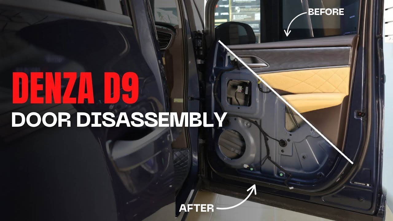 DENZA D9: Door Panel Disassembly | Klip & Pin Holding System - YouTube