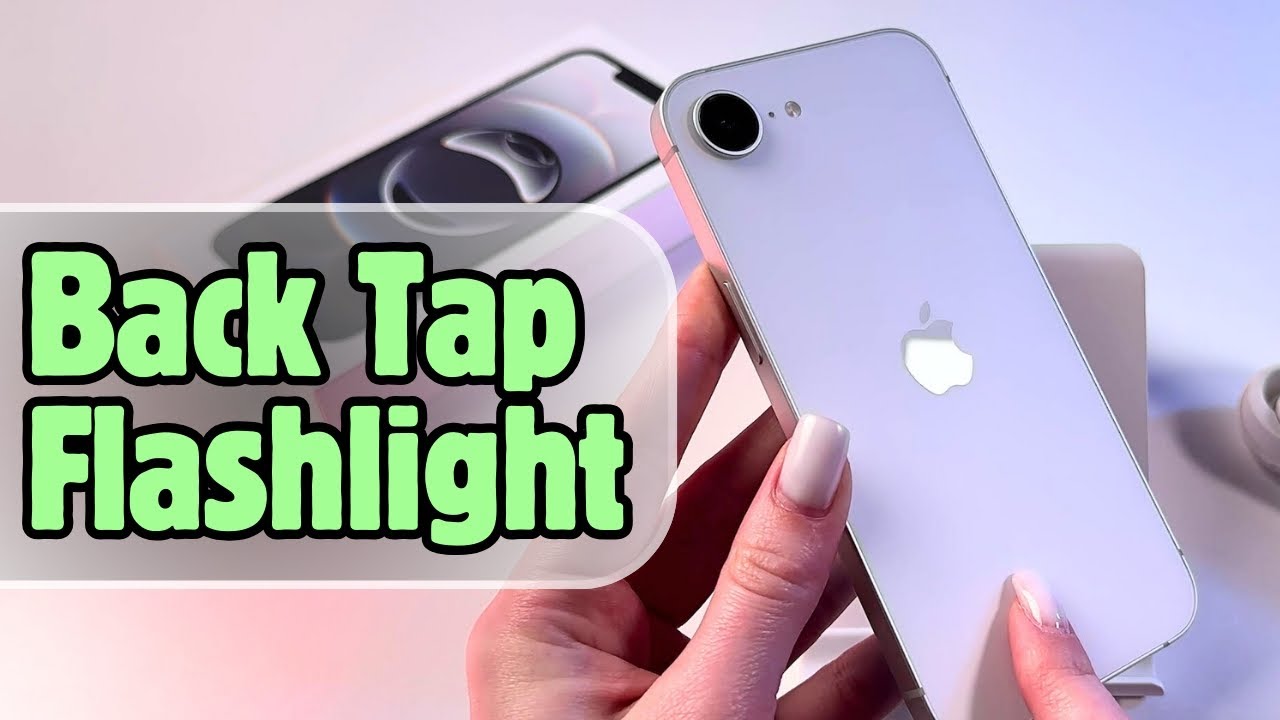 iPhone 16e Quick Tip - Activate Flashlight by Tapping the Back Button ...