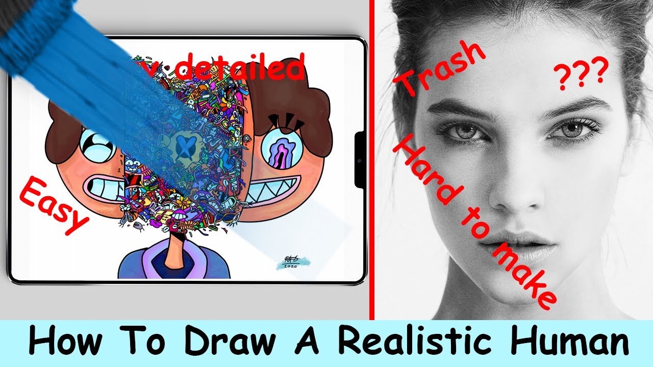 How to draw realism (kinda) - YouTube