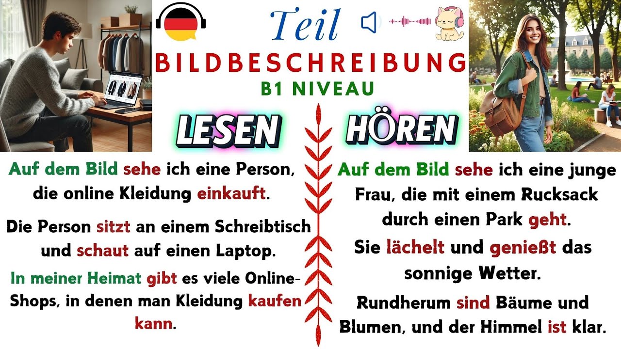German B1 Bildbeschreibung Tutorial: Describe Pictures Like a Pro ...