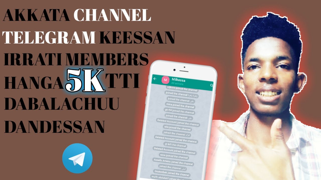 How To Increase My Telegram Channel Members /Oromo Samsung OTS ELSAY SHIME MAN - YouTube