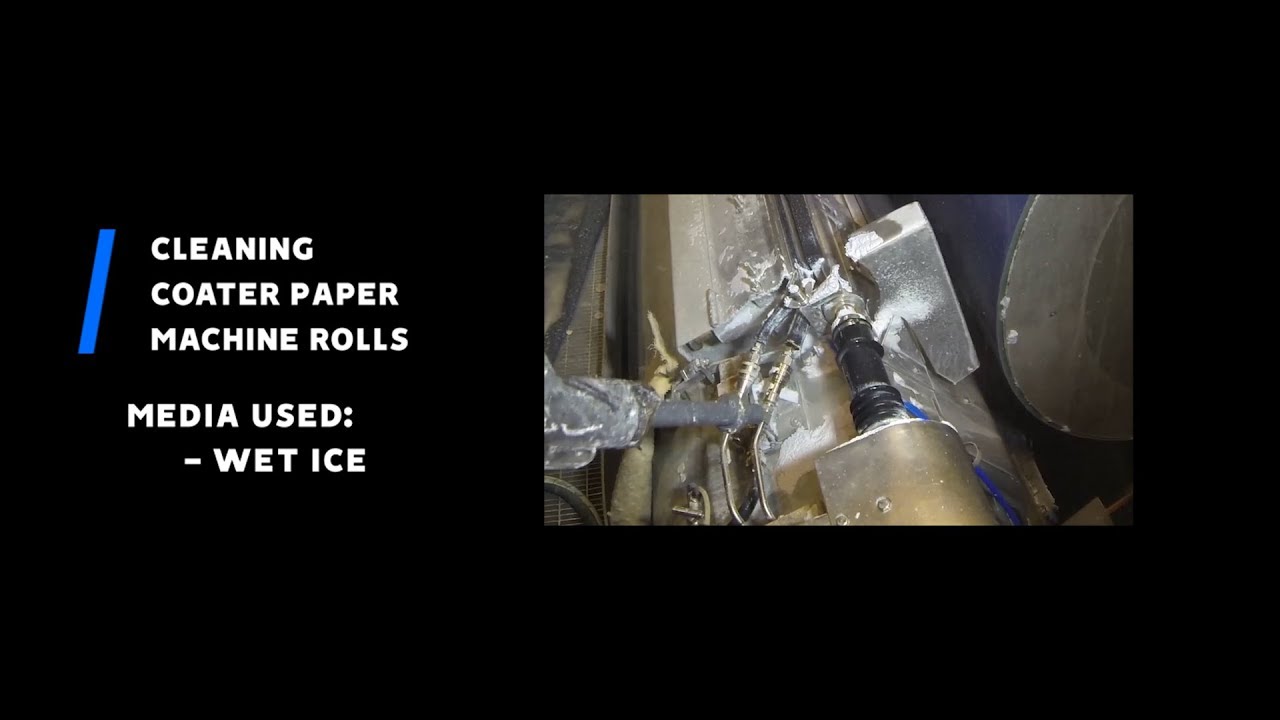 Pulp & Paper - Cleaning Coater Paper Machine Rolls - Wet Ice Blasting ...