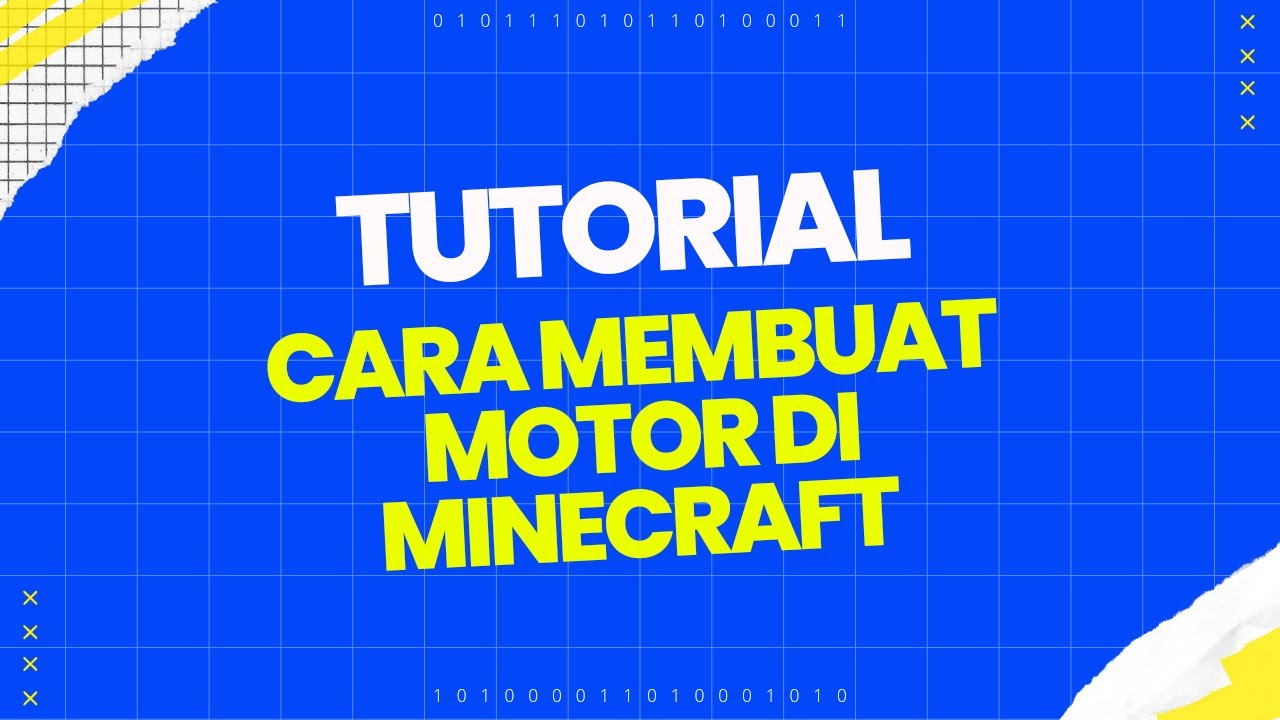 Cara Membuat Motor Di Minecraft - YouTube