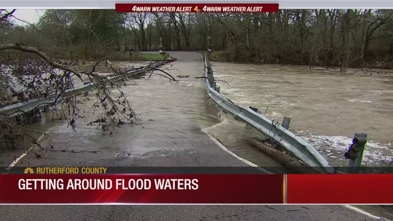 Rutherford County Navigating Through Flood Waters - YouTube