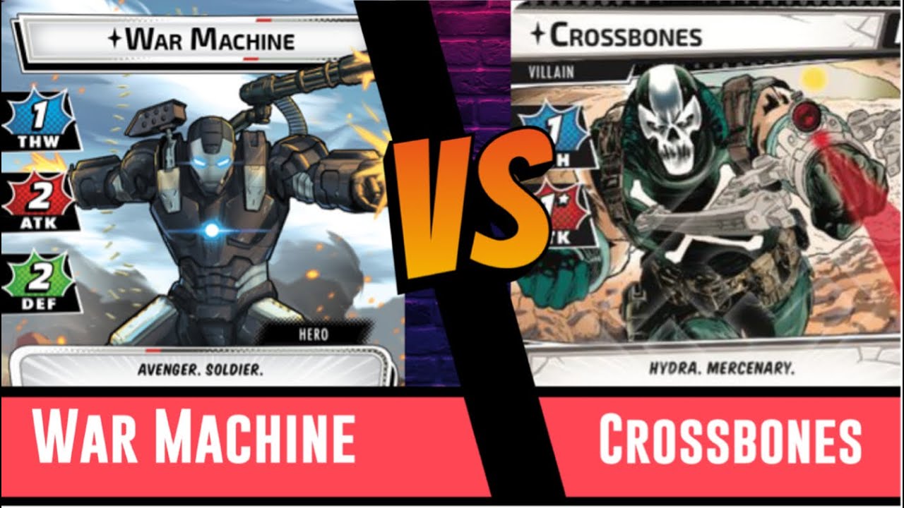 Marvel Champions | War Machine | Vs Crossbones | True Solo | Justice ...