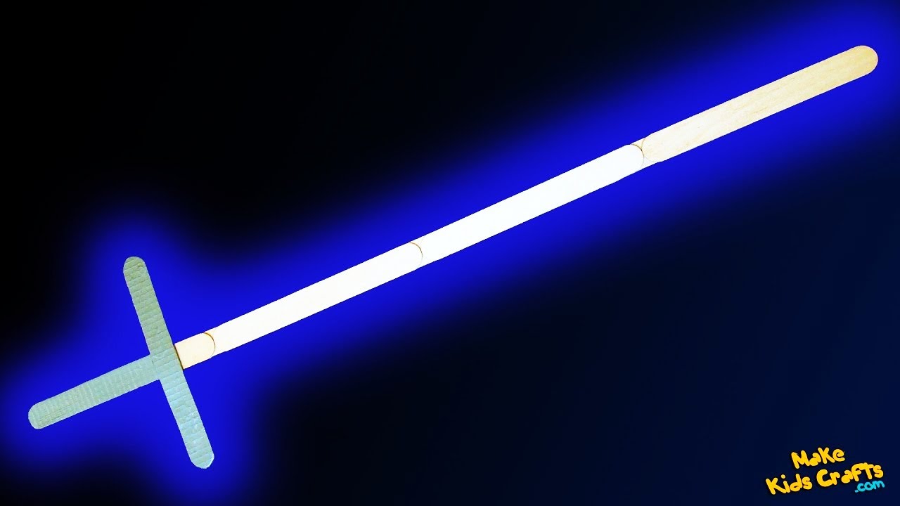 How to make a Popsicle Stick Sword? | Easy Crafts DIY - YouTube