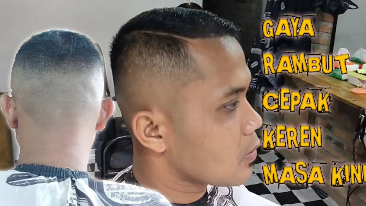 Potongan rambut pendek cepak pria Keren - YouTube