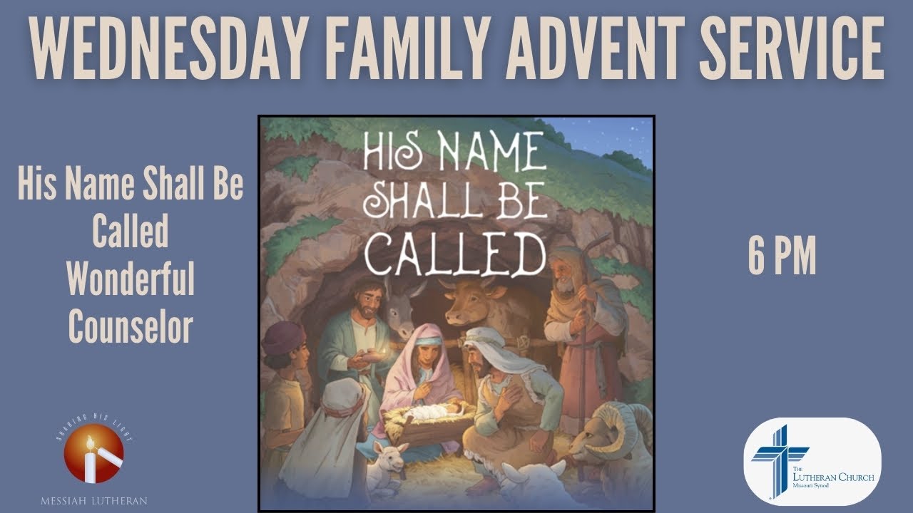 December 4th 2024 - Wednesday Family Advent Service - YouTube