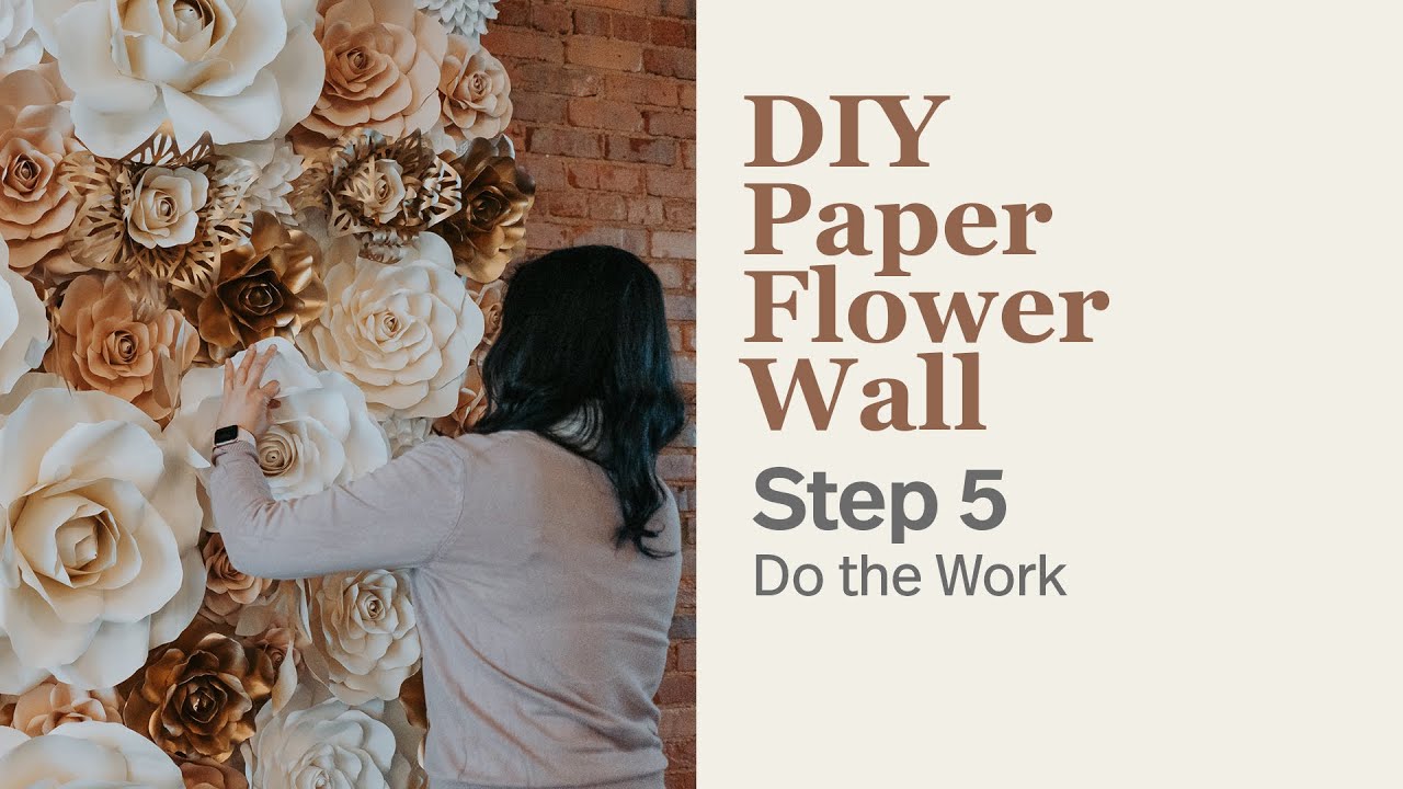 DIY paper flower backdrop Step 5: Do the work, Make your own DIY Paper ...