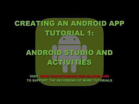 How to Create an Android App Tutorial #1 - Android Studio and ...