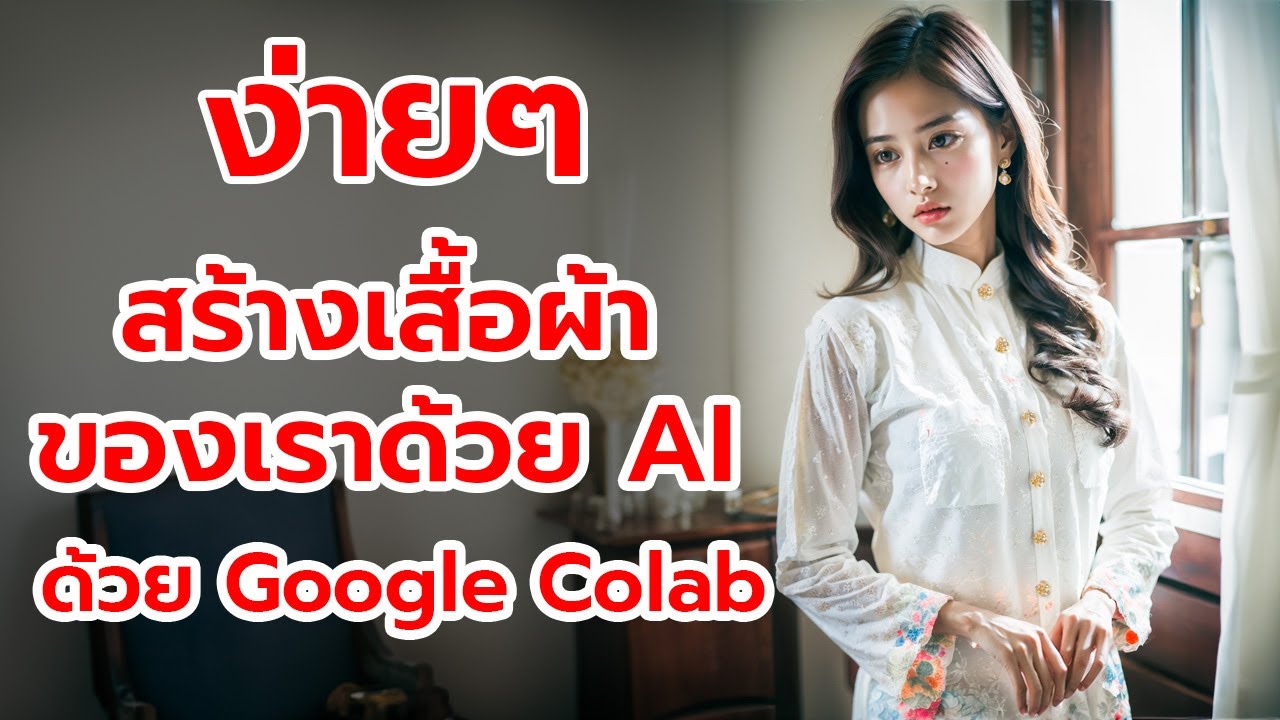 แนะนำวิธีการเทรน Lora เสื้อผ้าด้วย Google colab ง่ายๆด้วย AI - YouTube