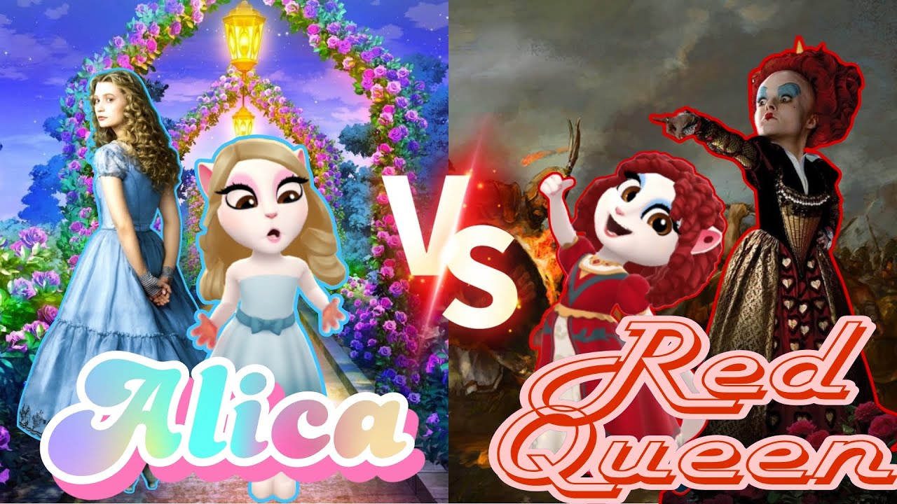 👸🏼Alica in the Wonderland | Alica vs Red Queen | My Talking Angela 2 # ...