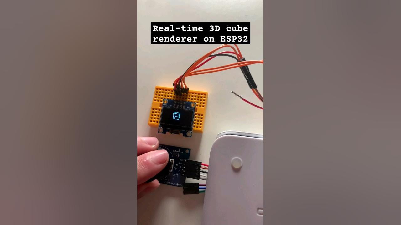 3D cube renderer on ESP32 #esp32 #arduino #electronic #robotics #software #engineering #diy # ...