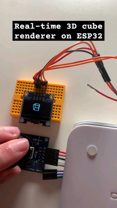 3D cube renderer on ESP32 #esp32 #arduino #electronic #robotics #software #engineering #diy # ...