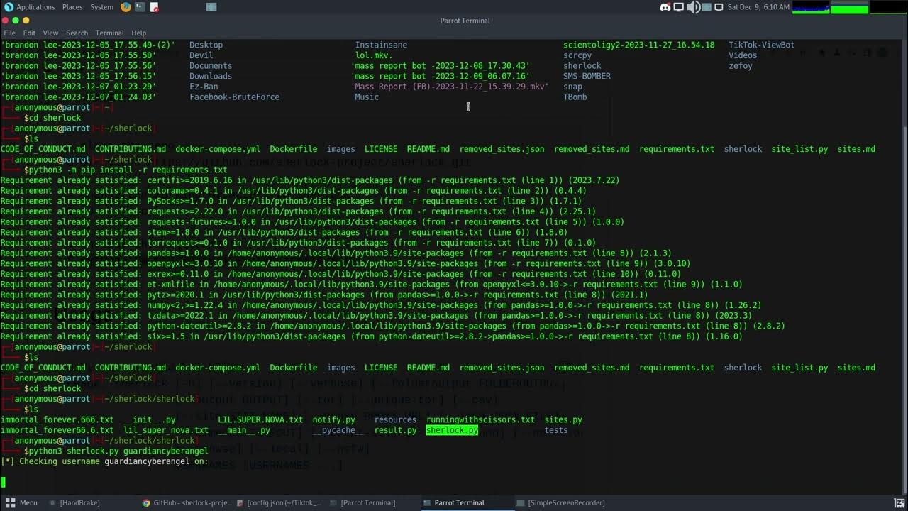 Sherlock (Linux Tool) - YouTube