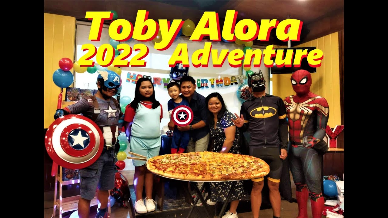 Pinoy Captain America in Toby Alora 4'th Birthday 2022 w/ Spiderman and ...