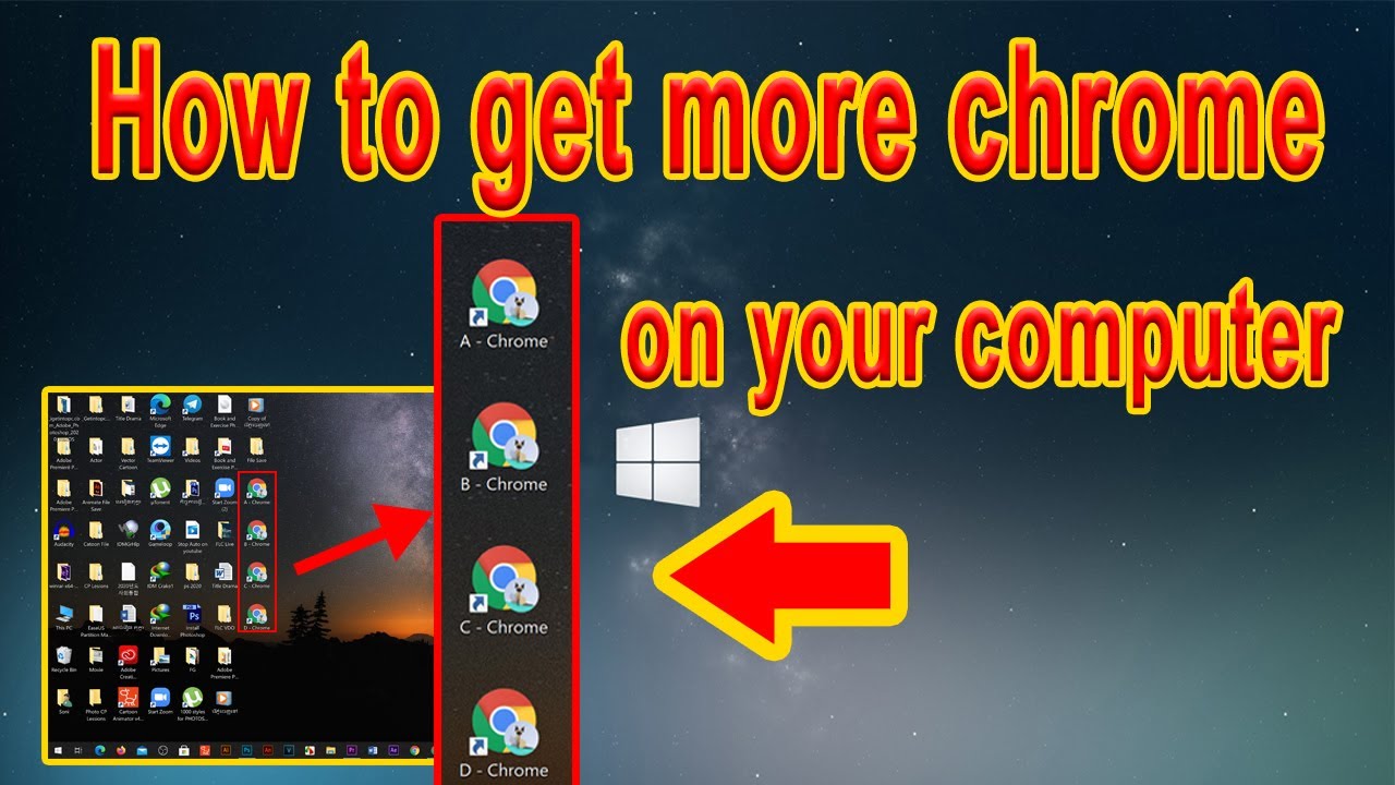 How to get more chrome on your computer/ Add shortcut Chrome ...