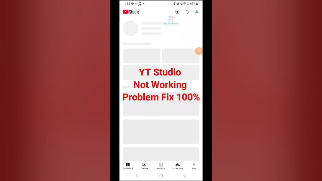 YT Studio Not Working Problem Today #featuretech #shortsfeed - YouTube