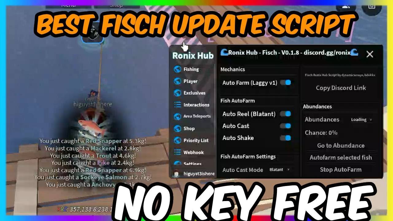 FISCH Script Pastebin 2025 Update Auto Fish | Dupe Fishes | Instant ...