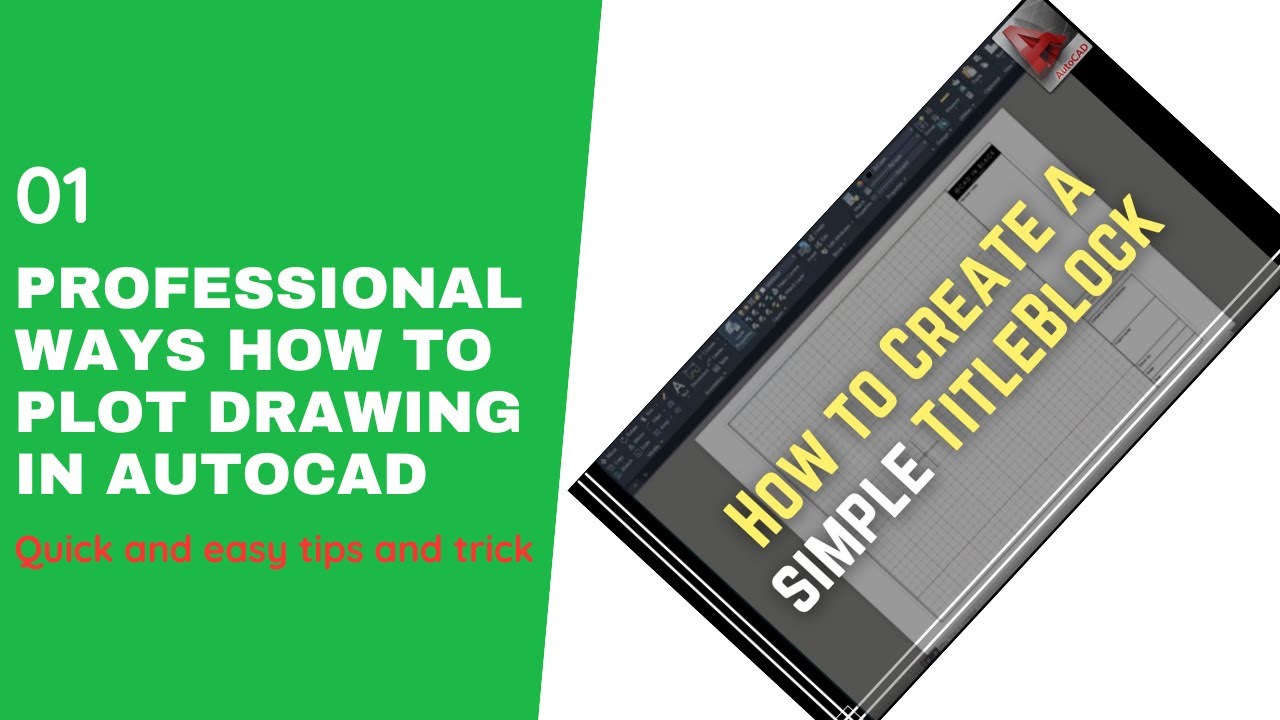 PROFESSIONAL WAYHOW TO PLOT DRAWING USING AUTOCAD - YouTube
