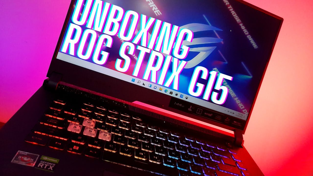 Asus ROG Strix G15 G513 unboxing - YouTube