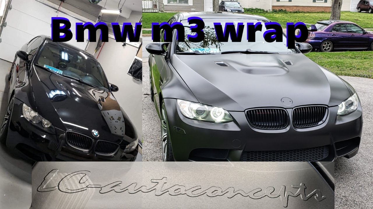 NEW! 08 BMW M3 E92 coupe full wrap - YouTube